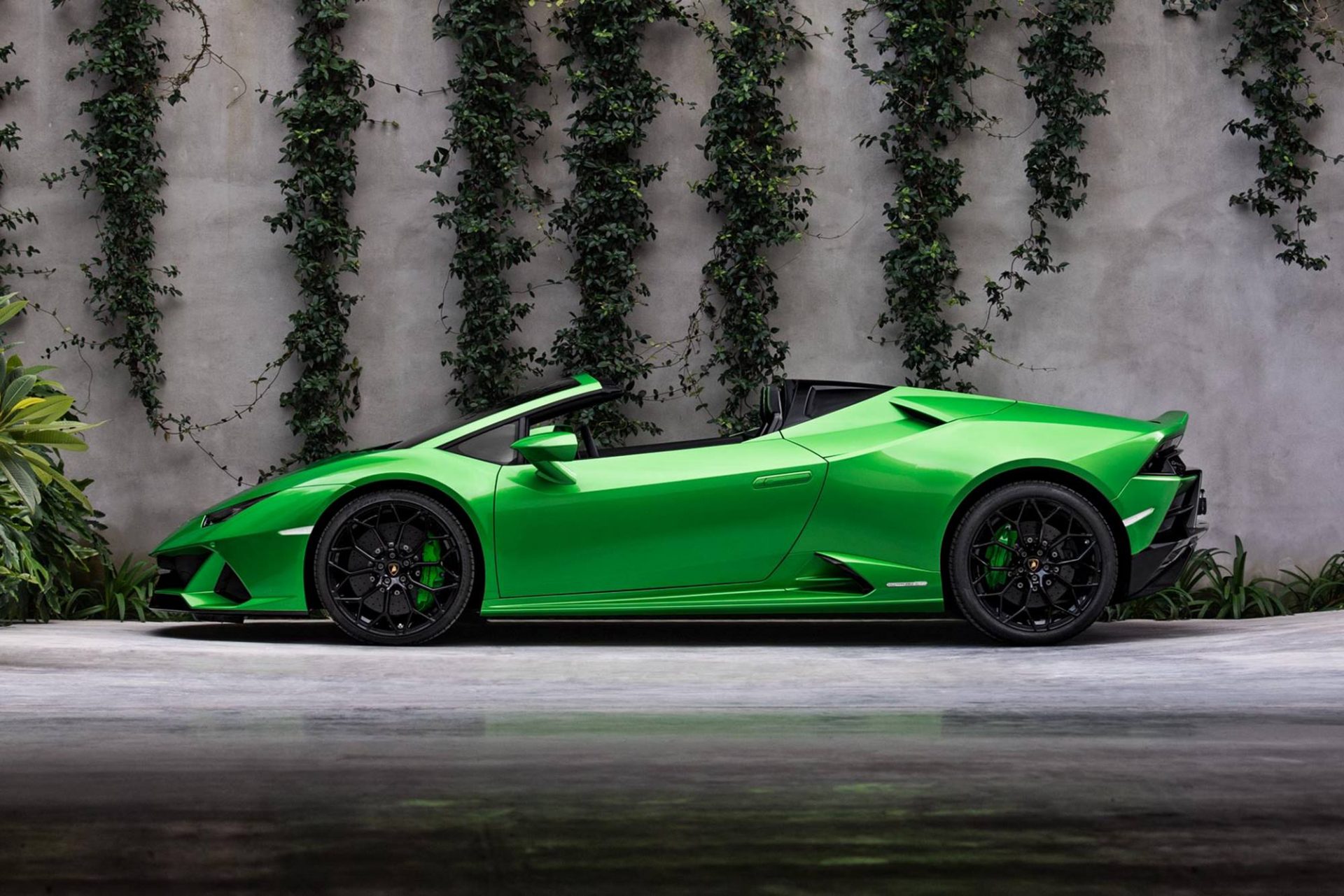 Lamborghini Huracan Evo Spyder (2019) : vert de rage